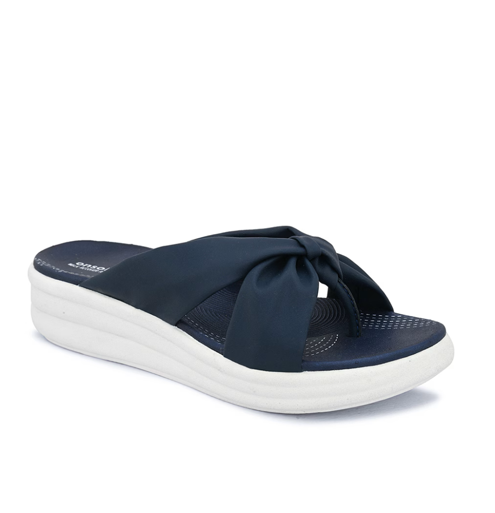 Onsole Women Logo Print Flat Sandals with Open Toes Ring (TPON00127 ...