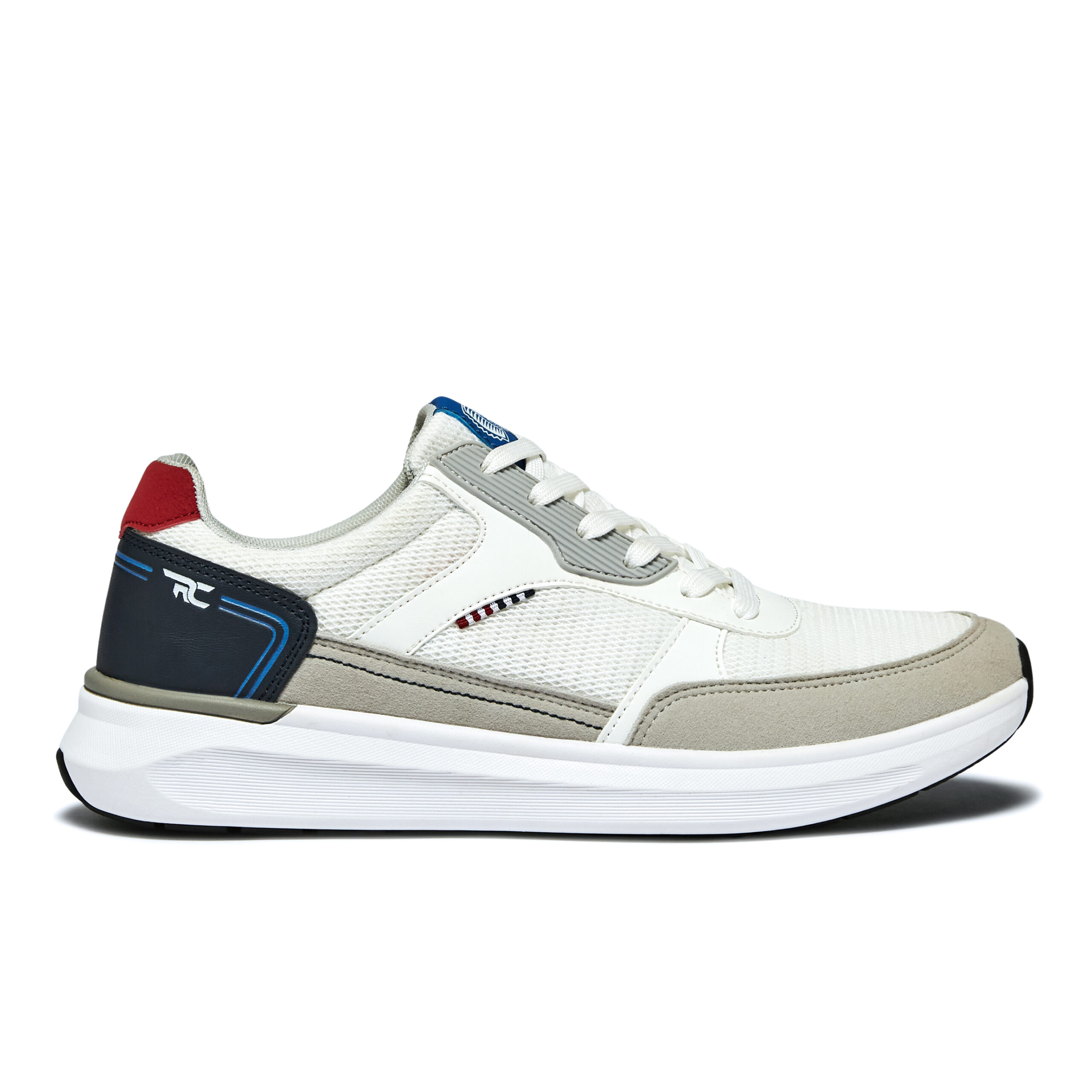 Red Chief Sports UrbanFlex White-Hr.Grey Lace Up Low Ankle Casual Shoes ...
